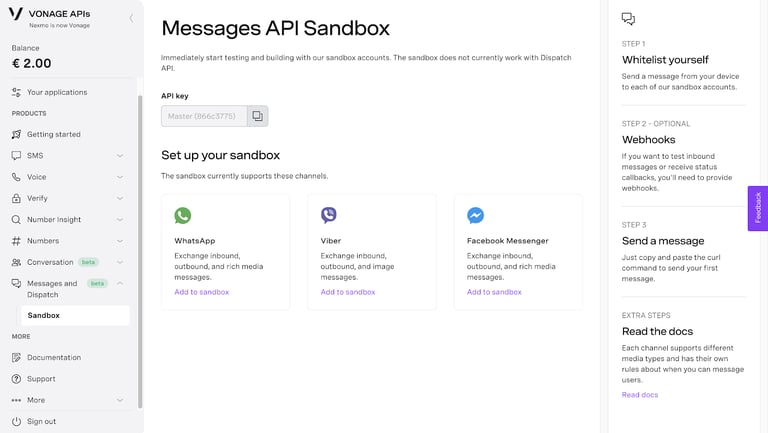Introducing Messages API Sandbox | Vonage